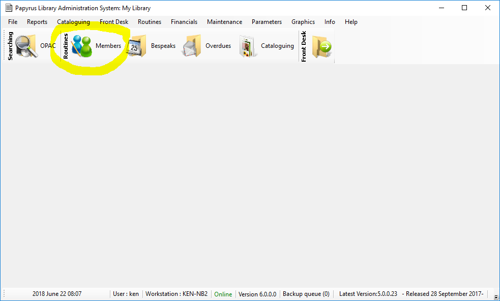 - Papyrus Library Administration System